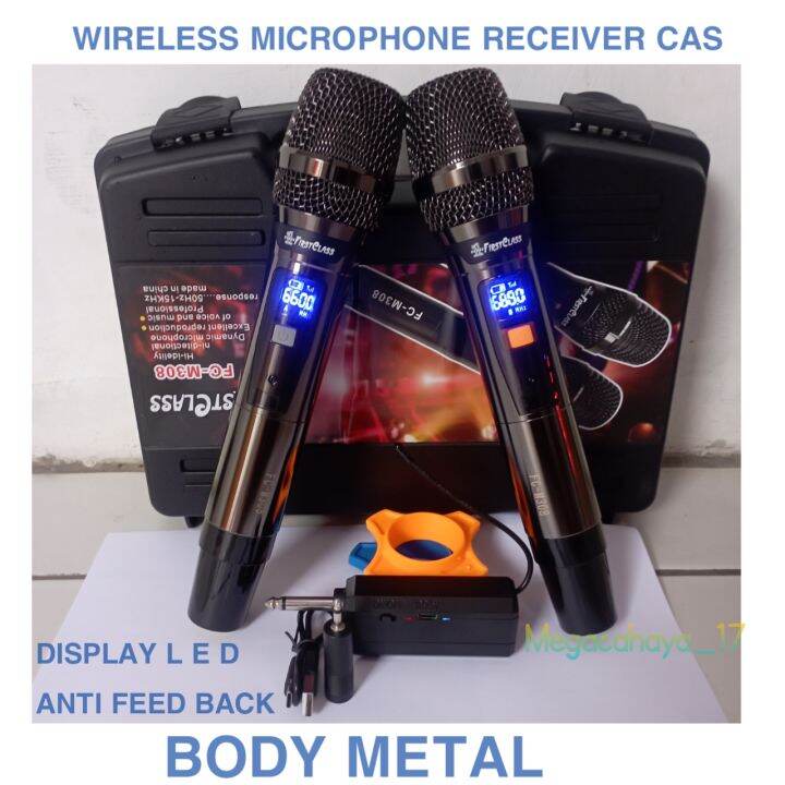 PROMO Uhf Wireless Receiver Transmitter Cas Display Led Microphone ...
