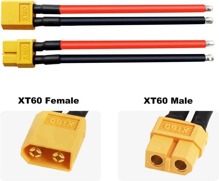 1pair XT60 plug connector 12awg XT60 Male Wire XT60 Female Wire | Lazada PH