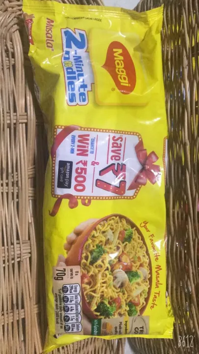 MAGGI MASALA NOODLES 6 PACK (INSIDE 70GRAM*6) MFG NOV2021 BEST BEFORE 9 ...