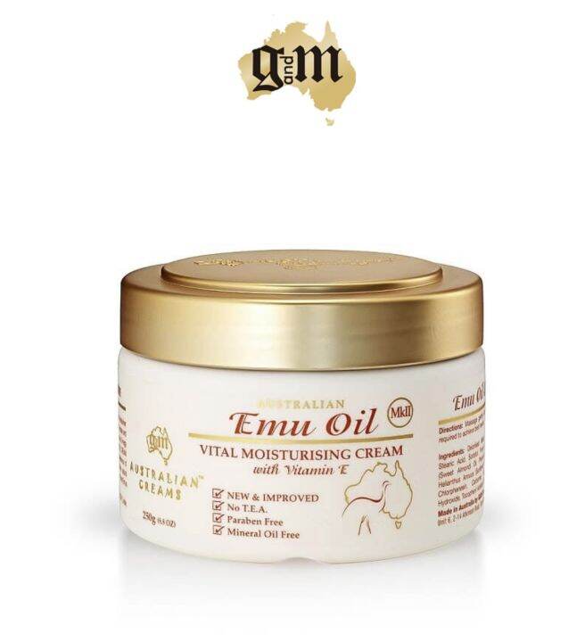 ของแท้100% G&M-Australian Emu Oil Moisturising Cream with Vitamin E ...