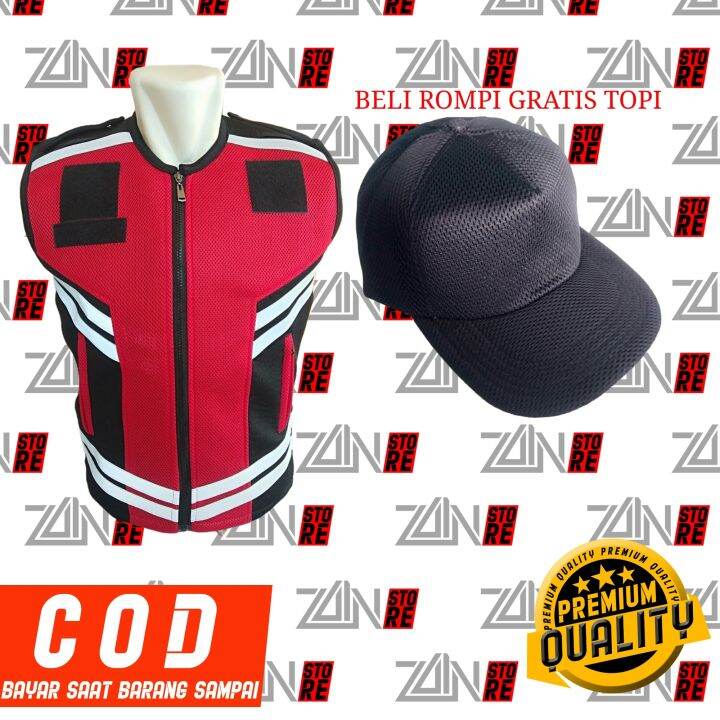 rompi velcro premium tebal/ rompi proyek/rompi safety | Lazada Indonesia