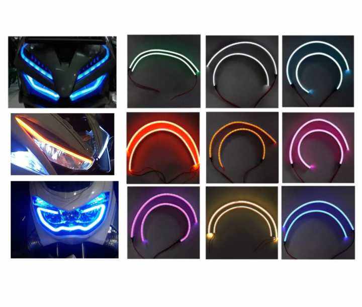 Lampu LED alis panjang 30cm buat variasi di motor mobil lampu alis ...