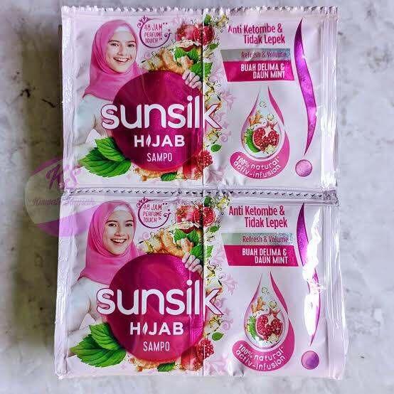 Sunsilk hijab shampoo anti ketombe dan tidak lengket kemasan renceng ...