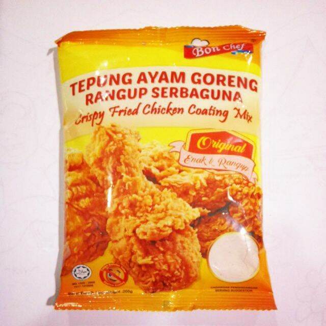 (200Gram)TEPUNG AYAM GORENG RANGUP SERBAGUNA BON CHEF | Lazada