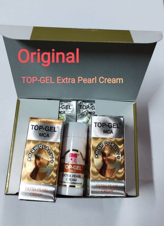 TOP-GEL Extra Pearl CREAM (1 Jar deal ) Natural collagen & whitening ...