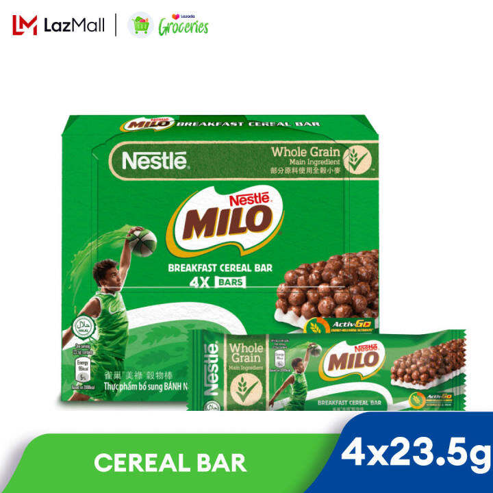 MILO Cereal Bar MultiPack 4x23.5g | Lazada