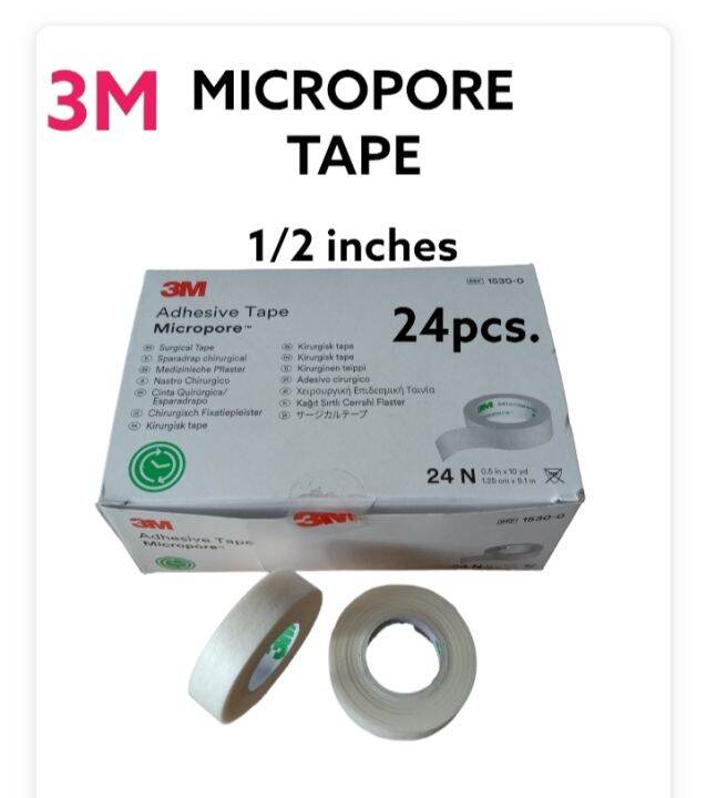 3M MICROPORE TAPE 1/2 inches ( 1 box ) | Lazada PH