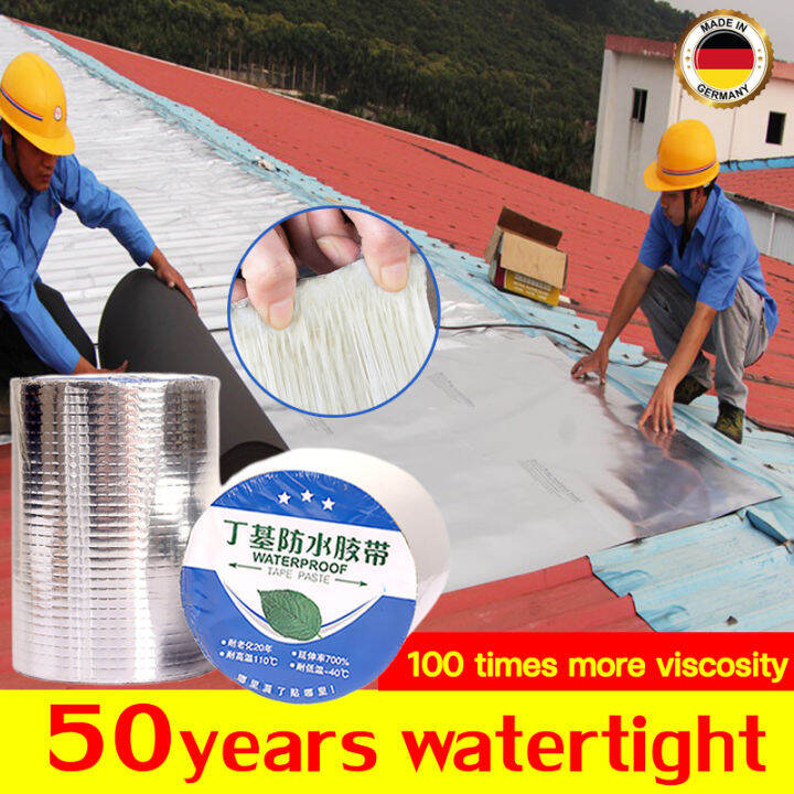 Waterproof for 50 years Aluminum Foil Butyl Tape Repair Wall Crack ...