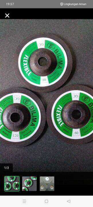 BILIMA Flexible mata gerinda kaca keramik /mata poles GC 60 80 120 ...