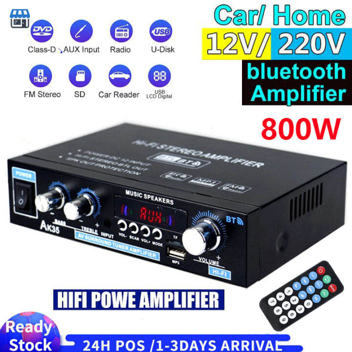 【Shipped From Penang】AK35 800W Home Digital Amplifiers Audio 110-240V ...