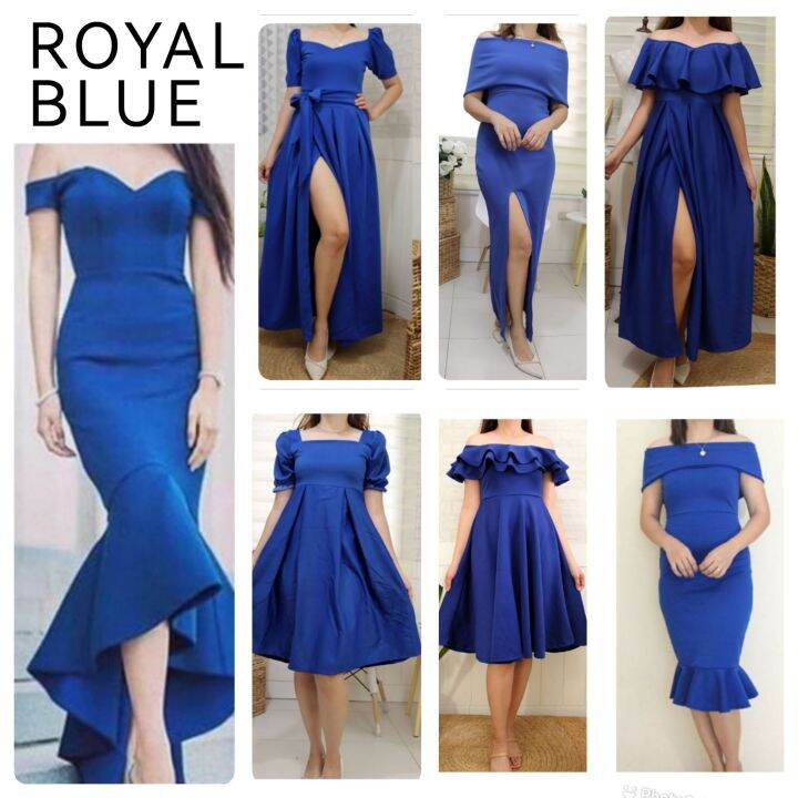 ROYAL BLUE BRIDAL ENTOURAGE FORMAL DRESS LONG GOWN PANG ABAY | Lazada PH