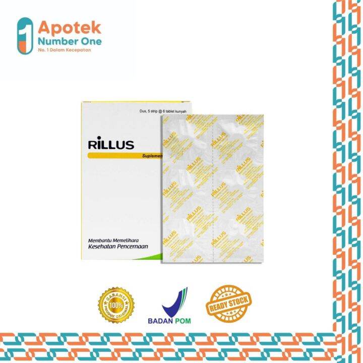 RILLUS Tablet - Memelihara Kesehatan Pencernaan | Lazada Indonesia