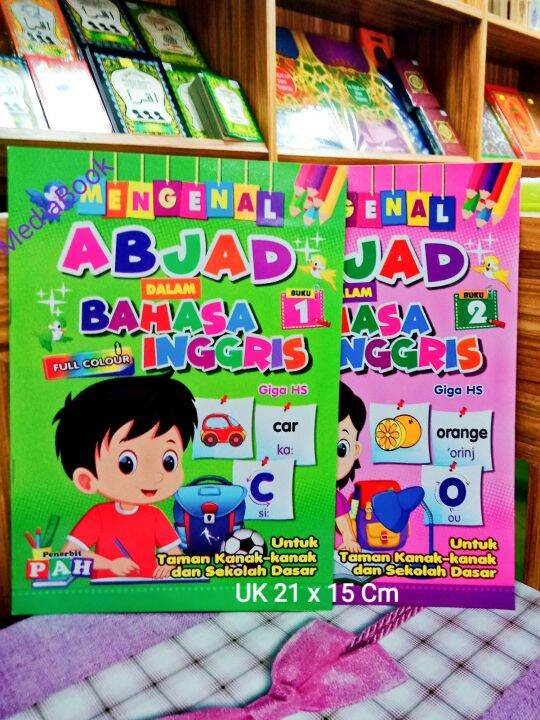 Paket Isi 2 Buku Anak TK Paud Mengenal Abjad Dalam Bahasa Inggris Full ...