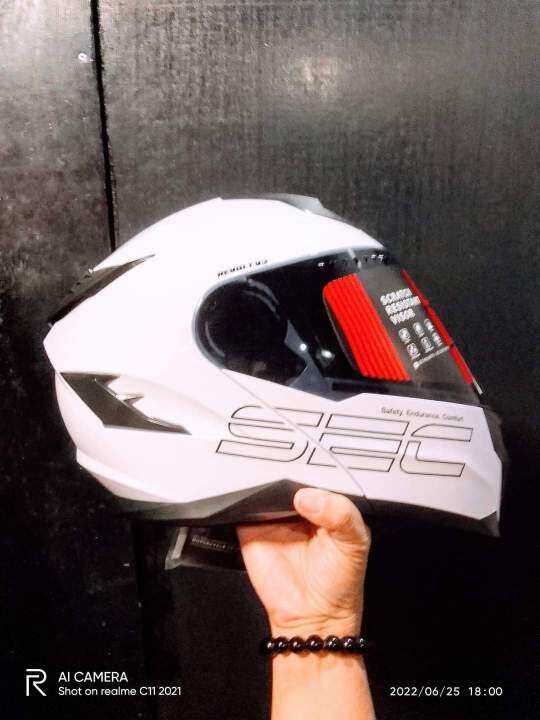 SEC REVOLT v2 DUAL VISOR MODULAR HELMET WITH FREE LENS(CLEAR/SMOKE)√ ...