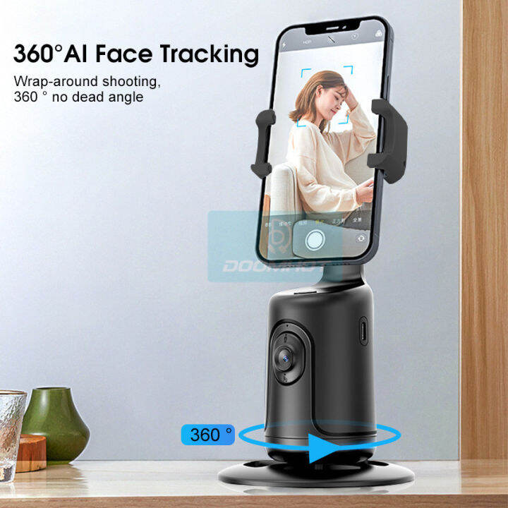 Doomhot Auto Face Tracking Tripod 360 Smart Rotating Face Tracking
