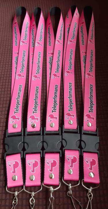 TELEPERFORMANCE ID LACE LANYARD/PINK | Lazada PH