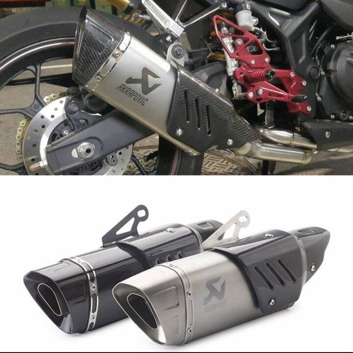 AKRAPOVIC R1M Universal Exhaust Muffler 51MM Bass Sound | Lazada