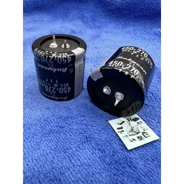 capacitor 270uf 450v 105องศา Rubycon ตัวเก็บประจุ 105องศา ขาเขี้ยว ออก ...