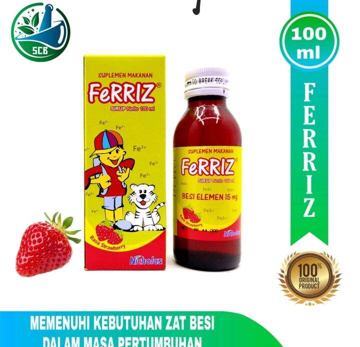 Ferriz Syrup 100ml / Ferriz Sirup 100ml - Suplemen Makan & Suplemen Zat ...