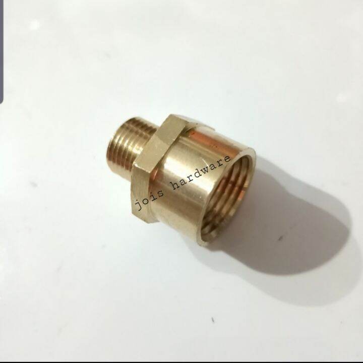 Neple Sok Kuningan Drat Luar 3/8" x Drat Dalam 1/2" | Lazada Indonesia