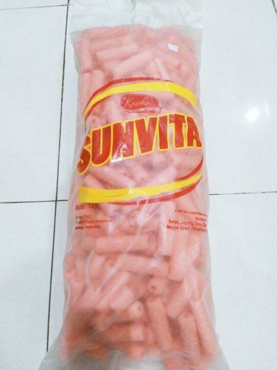 Sunvita Strawberry [ 1 KG ] Stik strawberry renyah manis || chiki ...