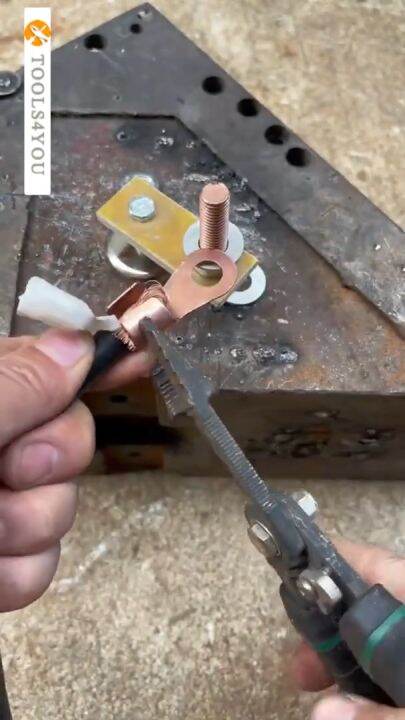 Penjepit las Magnet Klem Las Magnet 2 titik Welding Ground Clamp Kabel ...