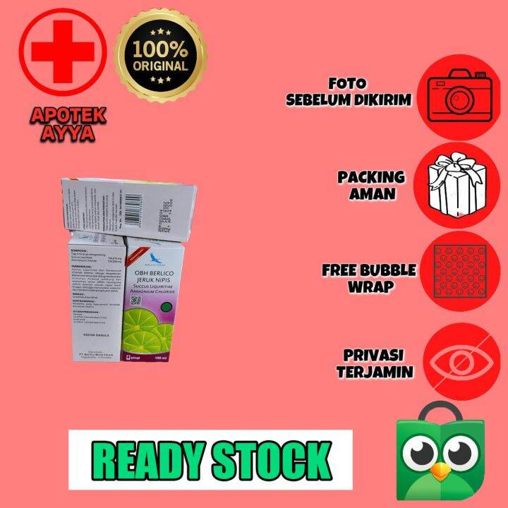 OBH BERLICO SYRUP OBAT BATUK BERDAHAK | Lazada Indonesia