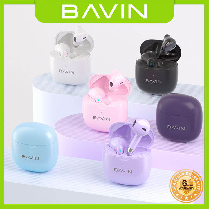 BAVIN BA19 5.3V Hi-Fi Bluetooth Wireless TWS Earbuds Active Noise ...