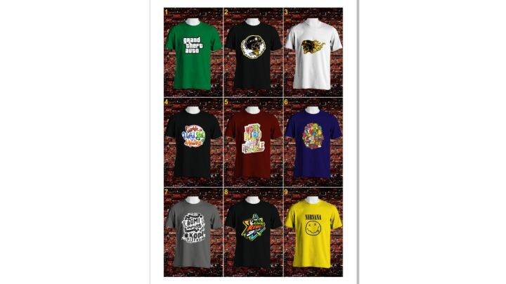 KAOS DISTRO SABLON DTF BISA CUSTOM GAMBAR | Lazada Indonesia