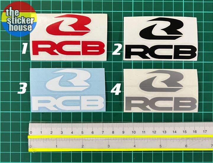 RCB/RACING BOY (RED/WHITE/BLACK/SLIVER) STICKER CUTTING DESIGNS | Lazada