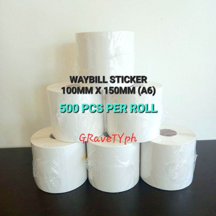 WAYBILL STICKER/AIR WAYBILL (ROLL) A6 SIZE 500 PCS. | Lazada PH