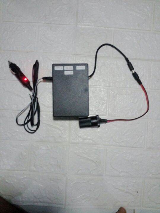 powerbank / ups mini 12 volt dengan input dan output jack dc dan jack ...
