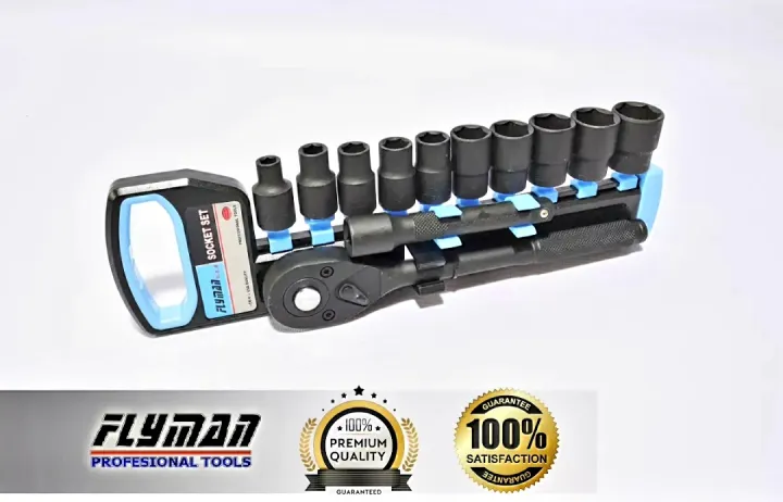 12pcs Socket Wrench set 1/2 Drive Original Flyman | Lazada PH