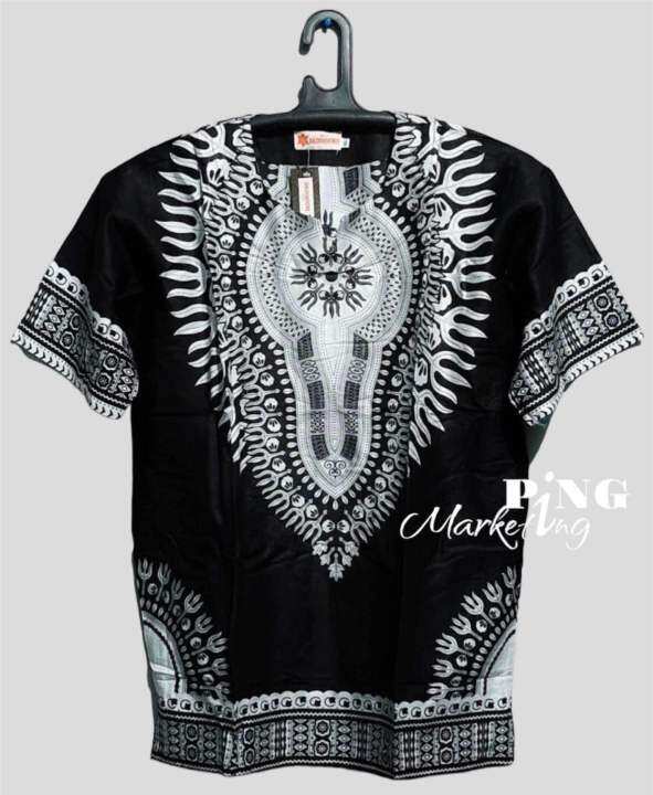 PLUS SIZE BATIK SHIRT TOPS/ BEST SELLER DASHIKI AVENIO BLACK and White ...