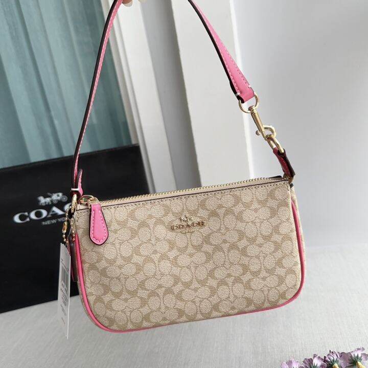กระเป๋า COACH Nolita 19 In Colorblock Signature คล้องมือสีใหม่ | Lazada ...