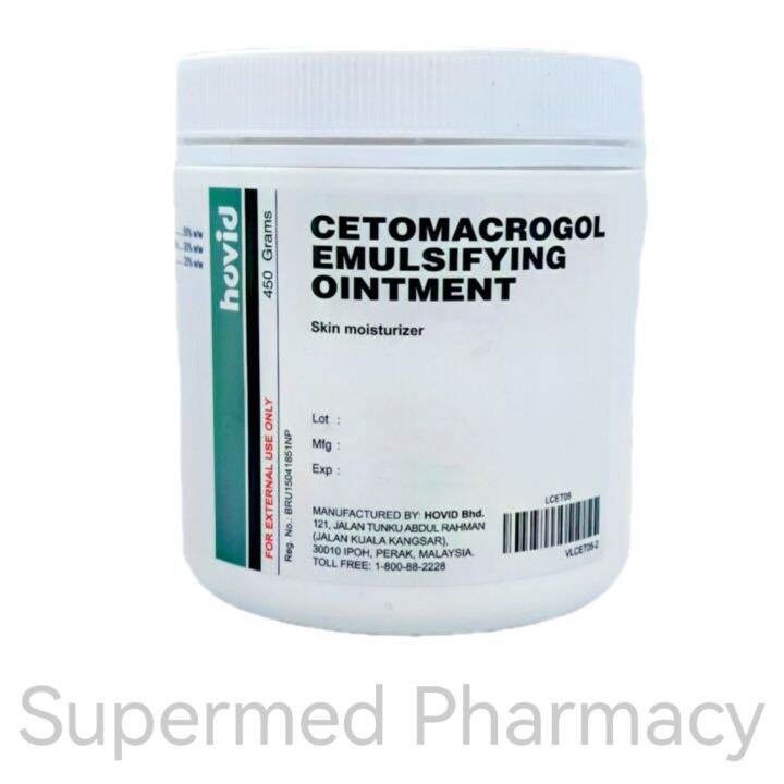 Hovid Cetomacrogol Emulsifying Ointment 450g | Lazada