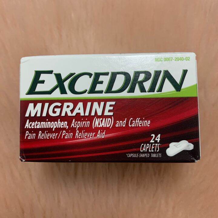 Excedrin Migraine Relief Caplets, 24 count Expiry Oct 2025 | Lazada PH