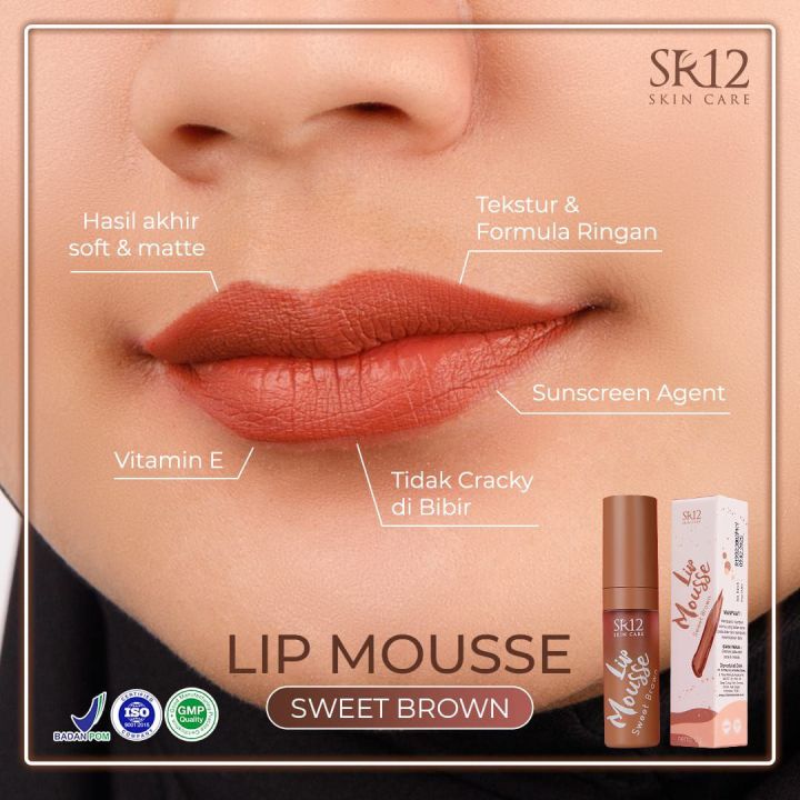 Lip Mousse Sweet Brown Sr12 Lipmouse Murah Lipmouse Warna Cantik | Lazada Indonesia