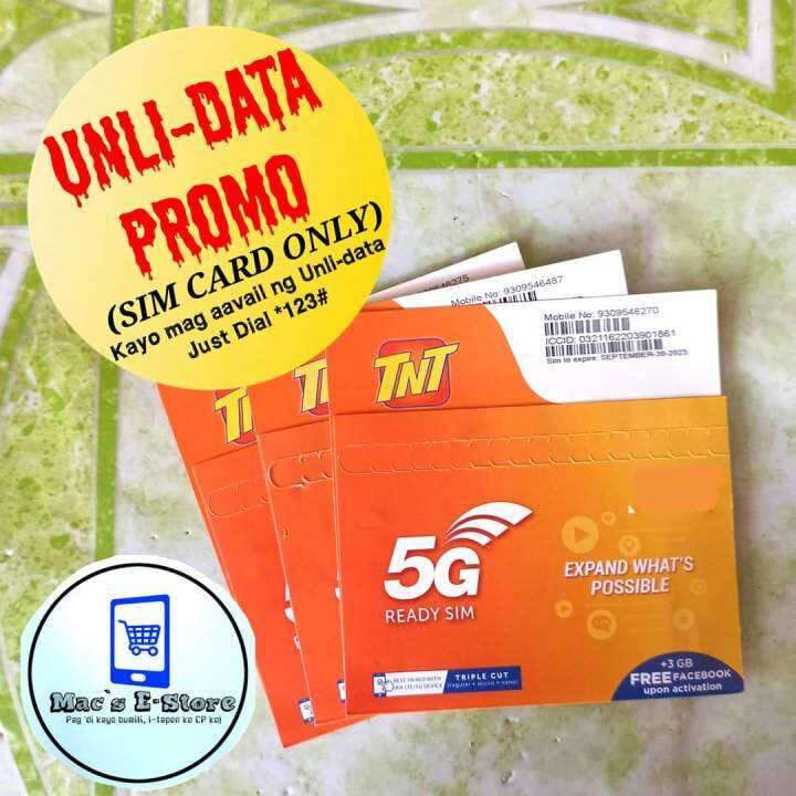 TNT 5G Sim Card with Unli-Data Promo | Lazada PH