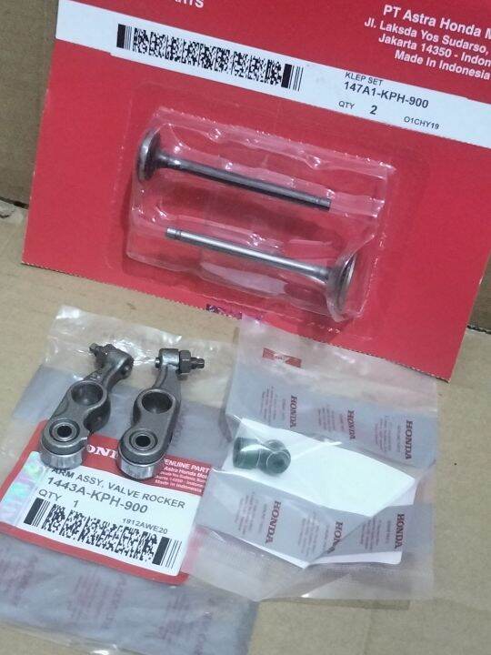 Klep set KPH plus platuk klep, Seal klep Honda Supra X 125 karisma ...