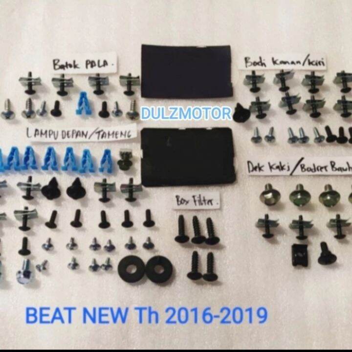 baut lengkap fullset honda beat fi 2016 2019 baut honda beat fi baut ...