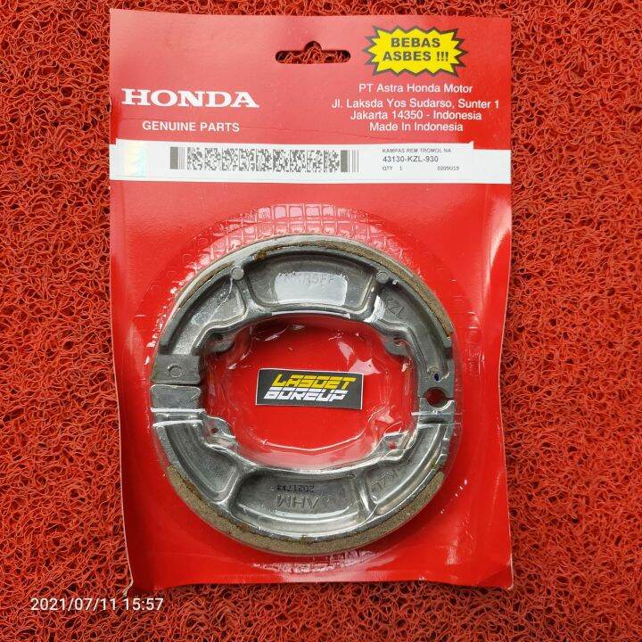 KAMPAS REM PIRODO BELAKANG TROMOL TROMBOL HONDA KZL - BEAT - SCOOPY ...