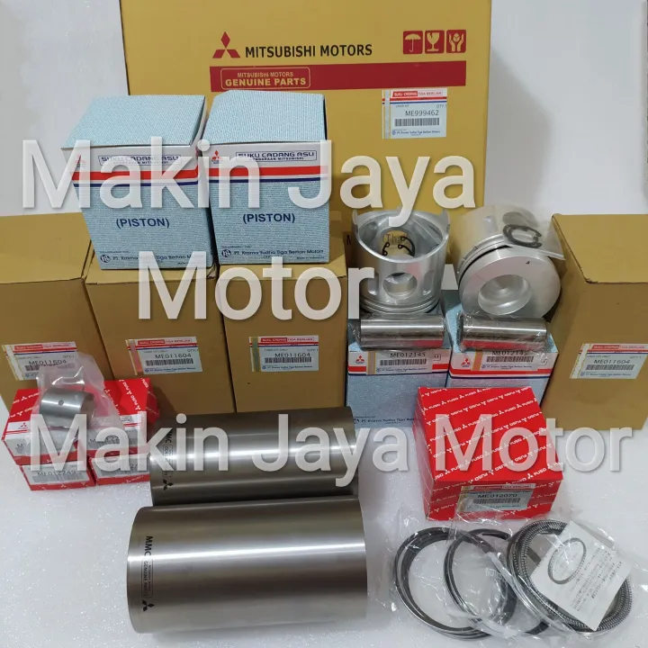 liner kit ps100 100ps 4d31 boring piston ring bushing conrod full set | Lazada Indonesia