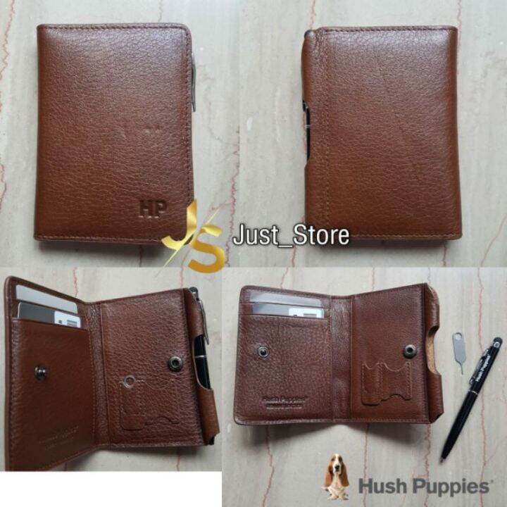 Dompet kartu RFID kulit asli Hush Puppies Original | Lazada Indonesia
