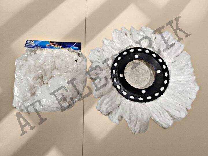 Refill Pel Spin Mop Universal Timy Clean Benang Putih untuk semua merek ...