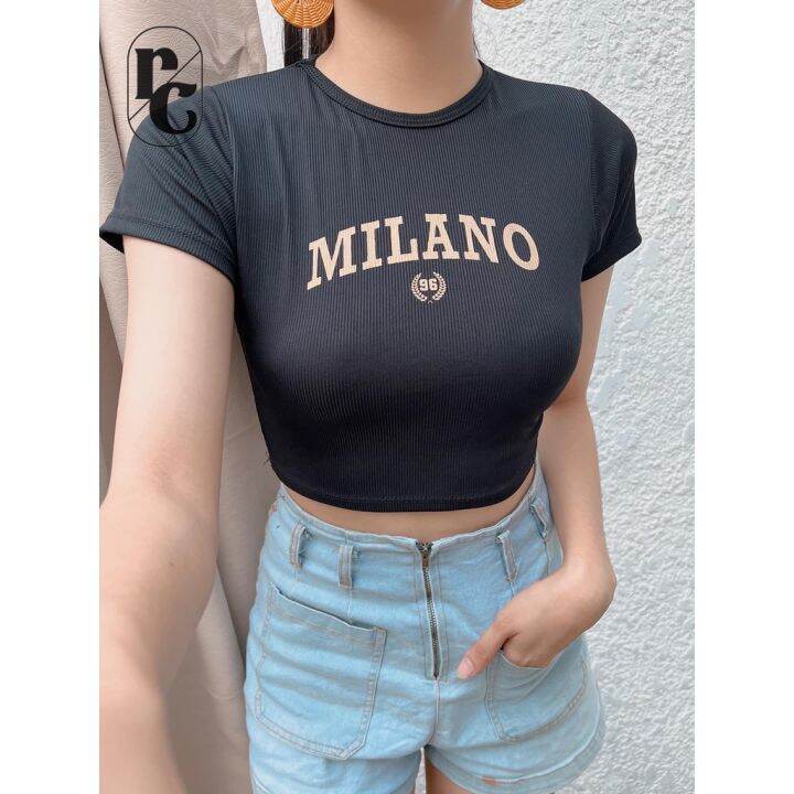 Mel Milano Basic Knitted Crop Top | Lazada PH