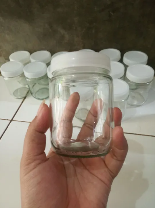 Botol selai KCI botol kaca toples jar plus tutup ukuran 250ml | Lazada ...