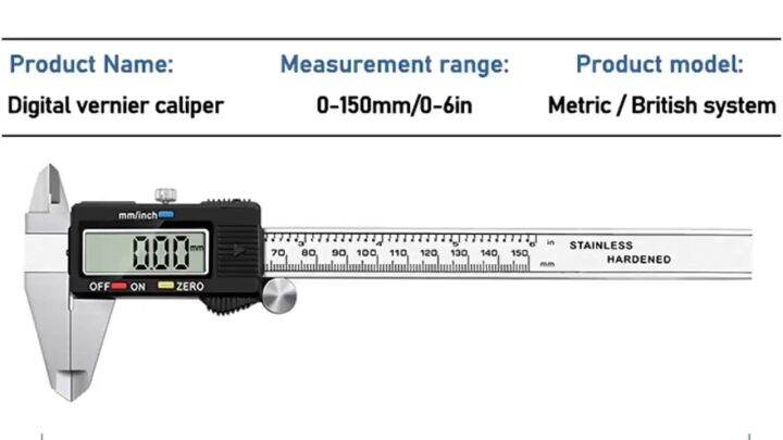 Digital Caliper - Jangka Sorong akurasi 0.02mm Vernier 6 Inci 0-150mm ...
