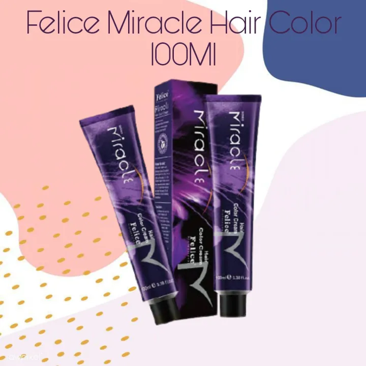 Felice Miracle Hair Color 100ml Felice Hair Color / Felice Cat Rambut ...