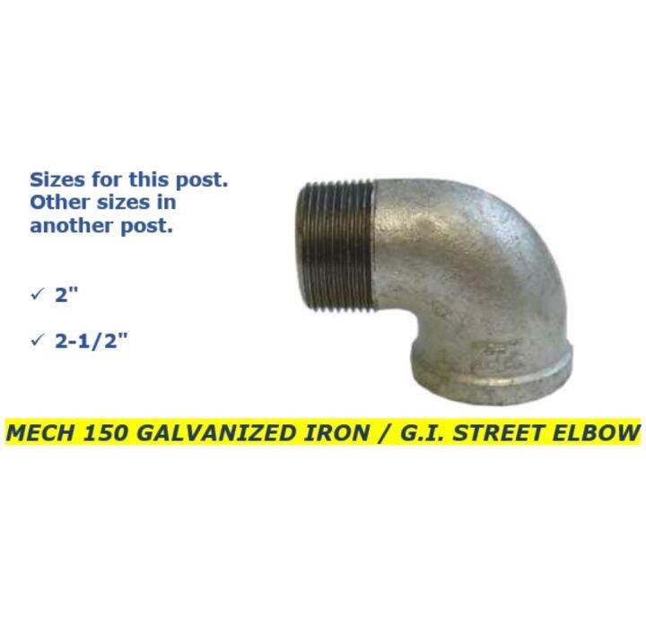 GI STREET ELBOW 2" , 2 1/2" | Lazada PH